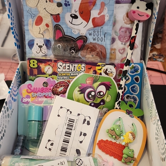 Other | Kids Fun Mystery Activity Box With Stickers And Markers And ...